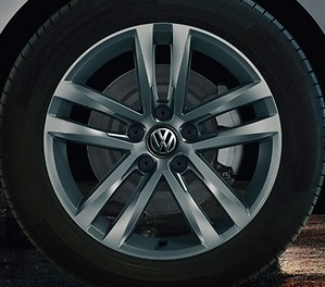 ORIGINAL VW Alufelgen Leichtmetallfelgen MERANO 6,5x17 VW Passat Dark ...